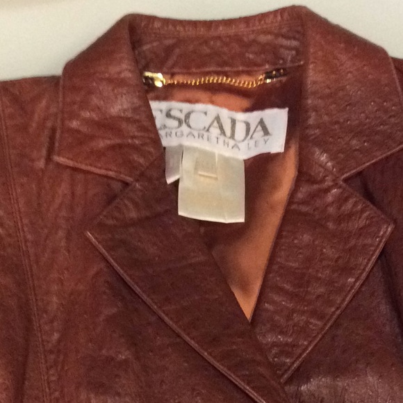 Escada | Jackets & Coats | Escada Leather Jacket | Poshmark